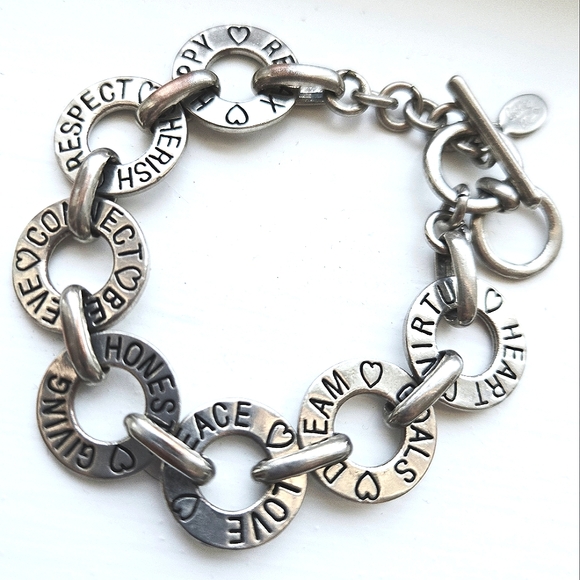 Cookie Lee | Jewelry | Cookie Lee Inspirational Mantra Silver Tone ...